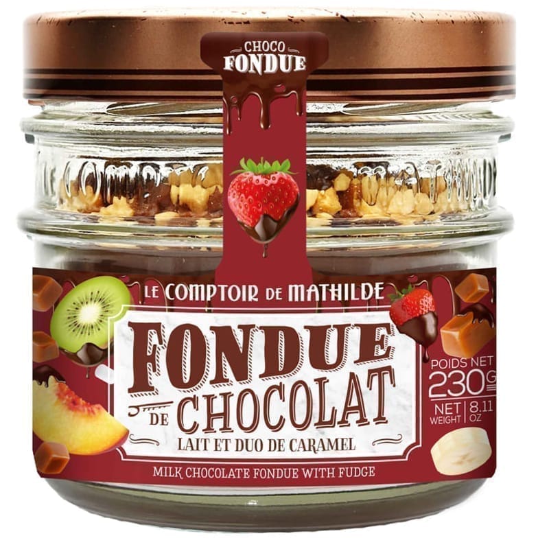 Le Comptoir de Mathilde Fondue de Chocolat au lait caramel - 230 g ...